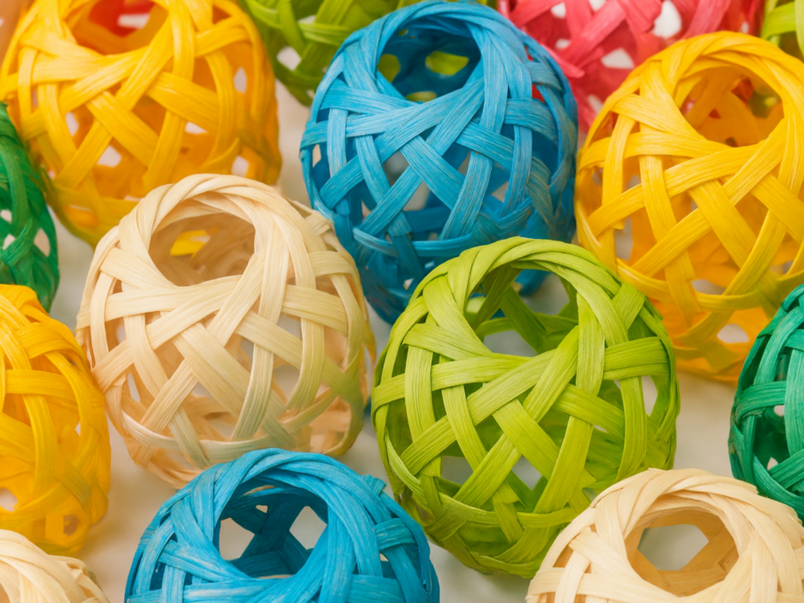BAMBOO BALLS | SET OF 6 | For refilling poles, foraging trays and maki ...